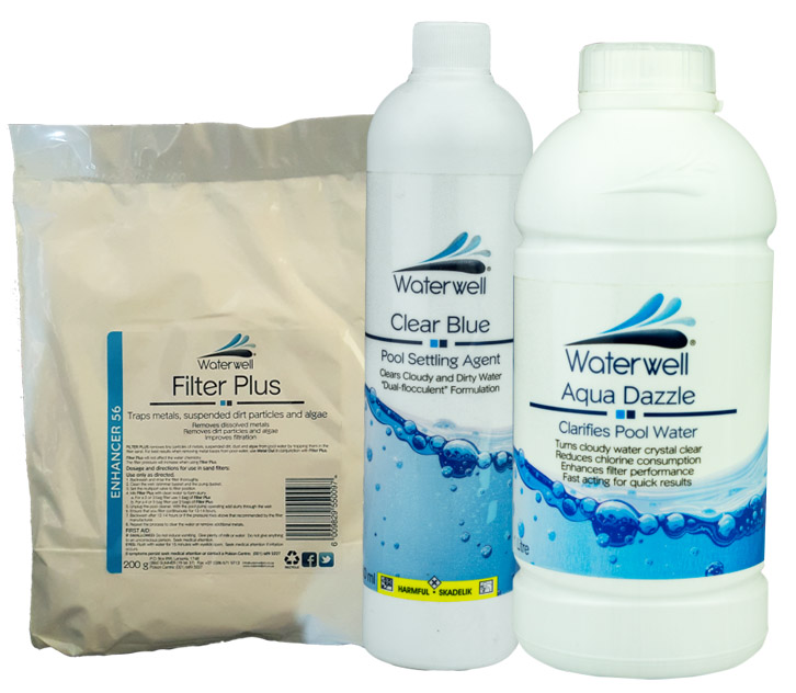 POOL WATER CLARIFIER/ENHANCER WATERWELL AQUA DAZZLE - POOL MECCA