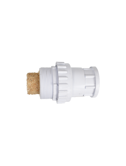 POOLSKIM UNION WITH SHORT SANDED ADAPTOR WHITE - POOL MECCA